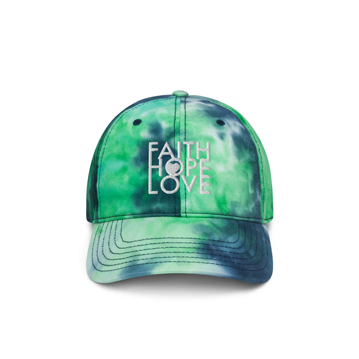 FHL - Tie Dye Cap – Faith Hope Love | Affirmation Bottles & Products ...